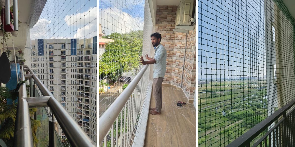 Pigeon Safety Nets For Balconies In Chennai | Call 9940399826